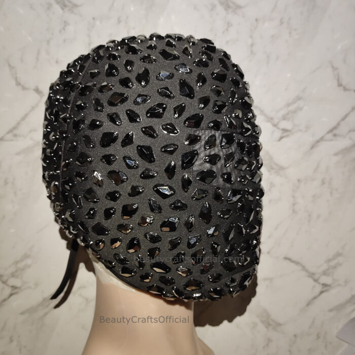 Mysterious Black Dazzling Diamond Full Face Jewel Mask ...